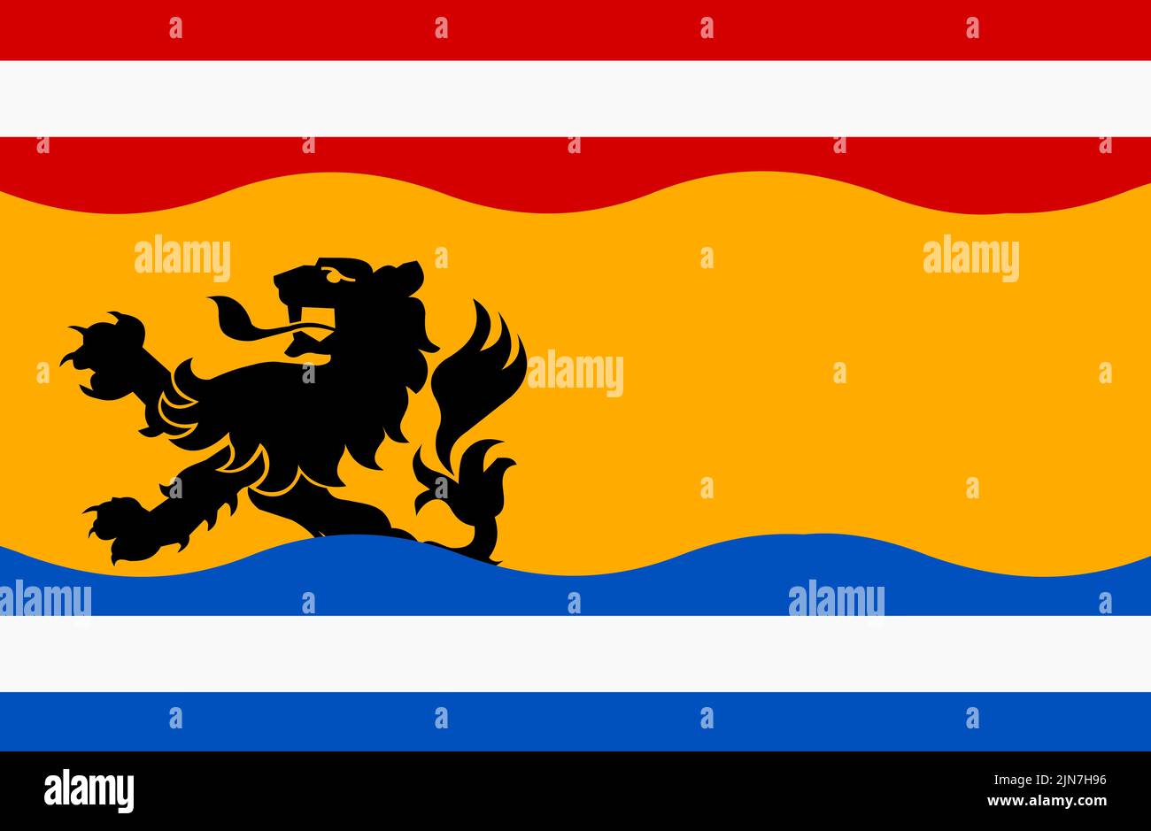 flag of Zeelandic Flemish people. flag representing ethnic group or ...