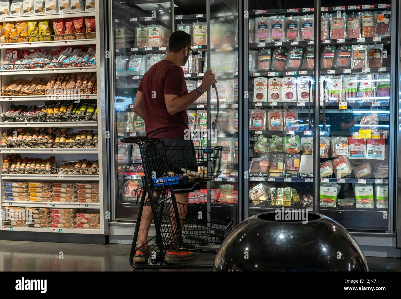 Shopping in a Whole Foods Market supermarket in New York on Tuesday ...