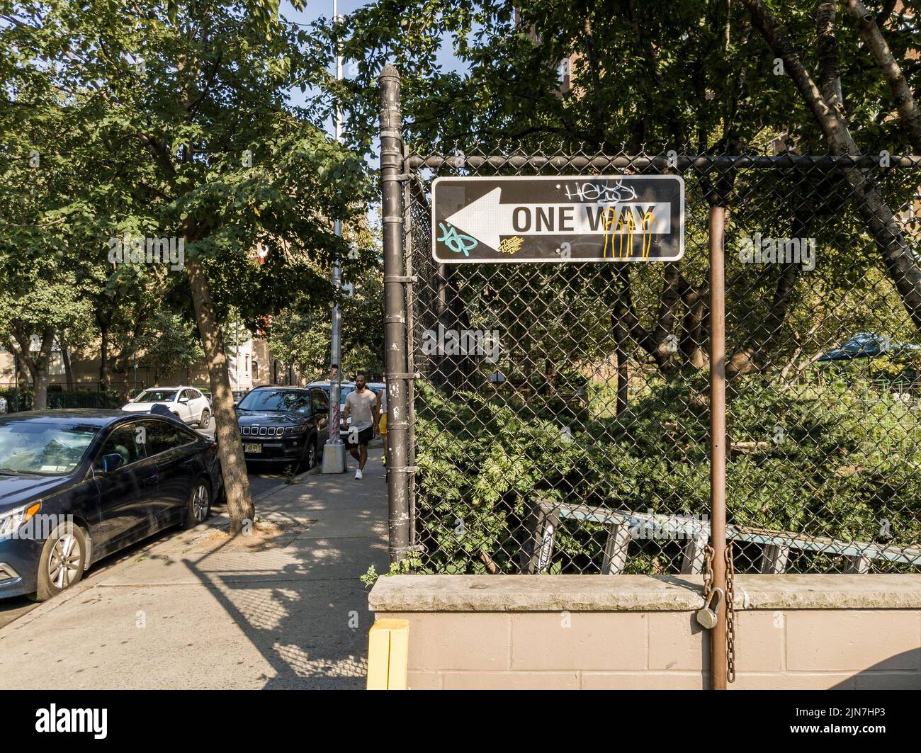 One way in Chelsea in New York on Thursday, August 4, 2022. (© Richard ...