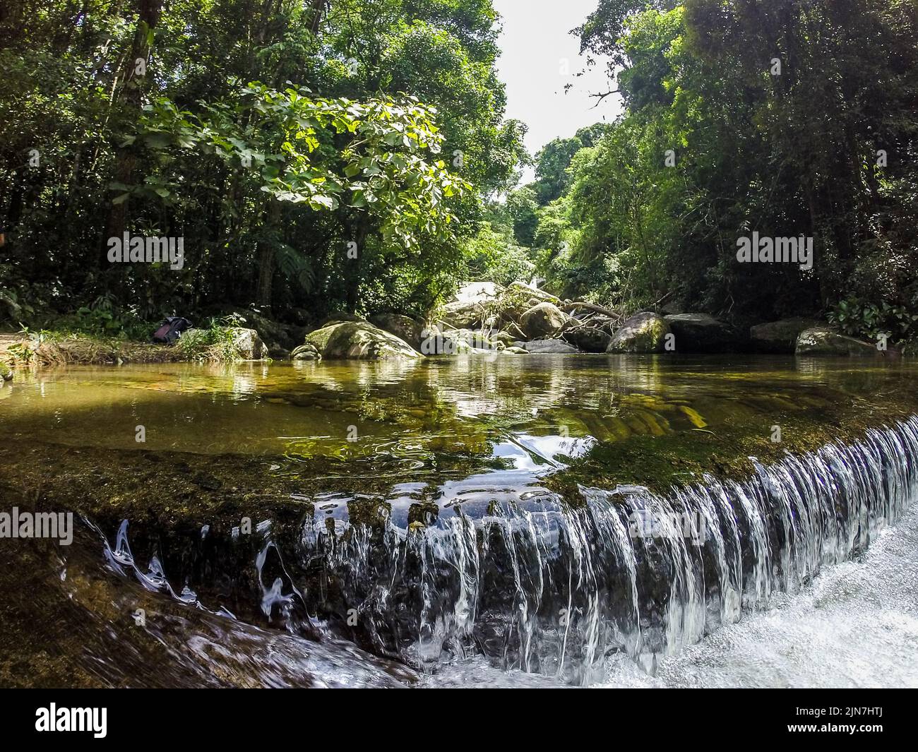 bride veil waterfall rio de janeiro Stock Photo - Alamy