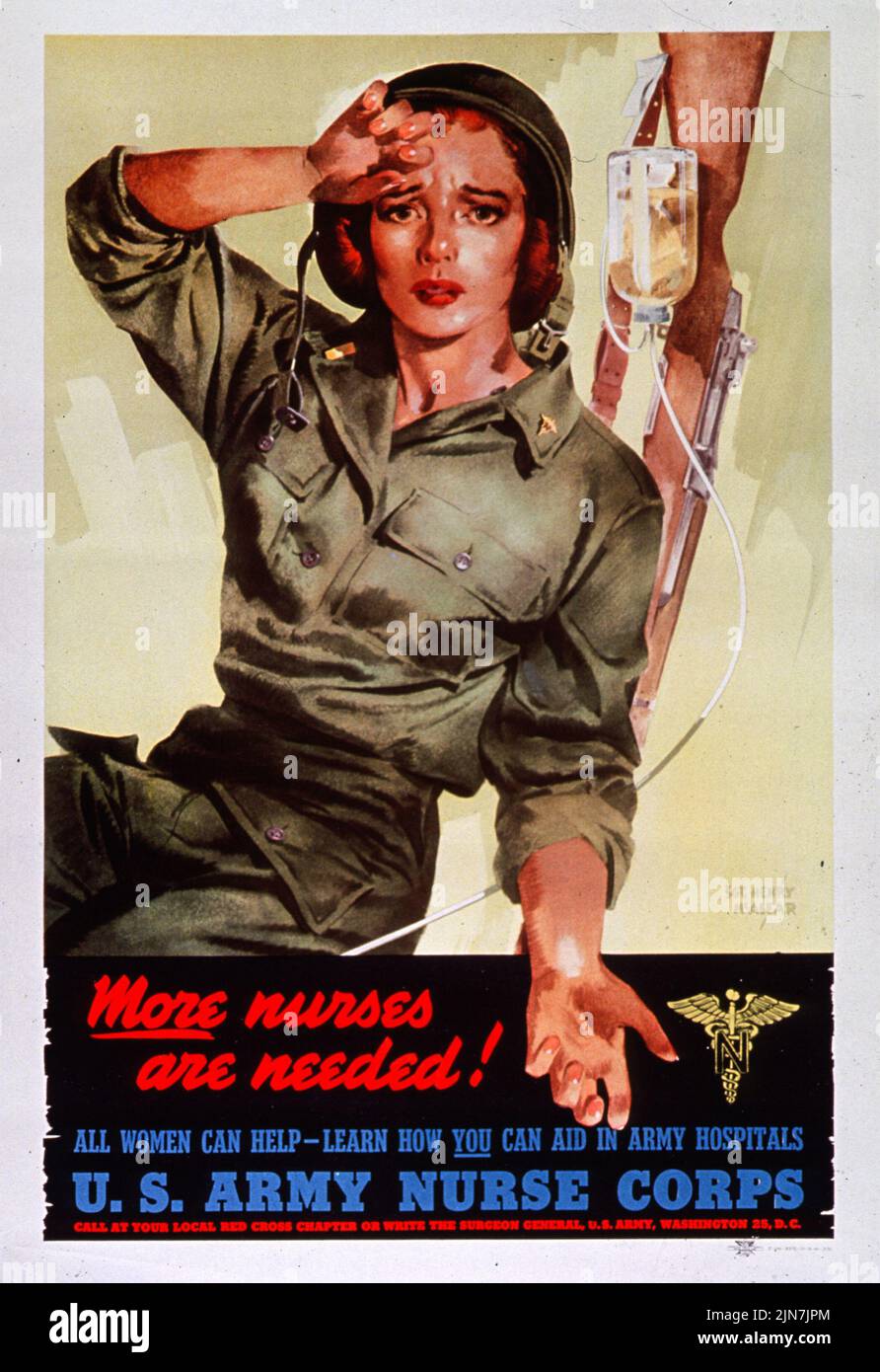 1940s nurse colour hi-res stock photography and images - Alamy