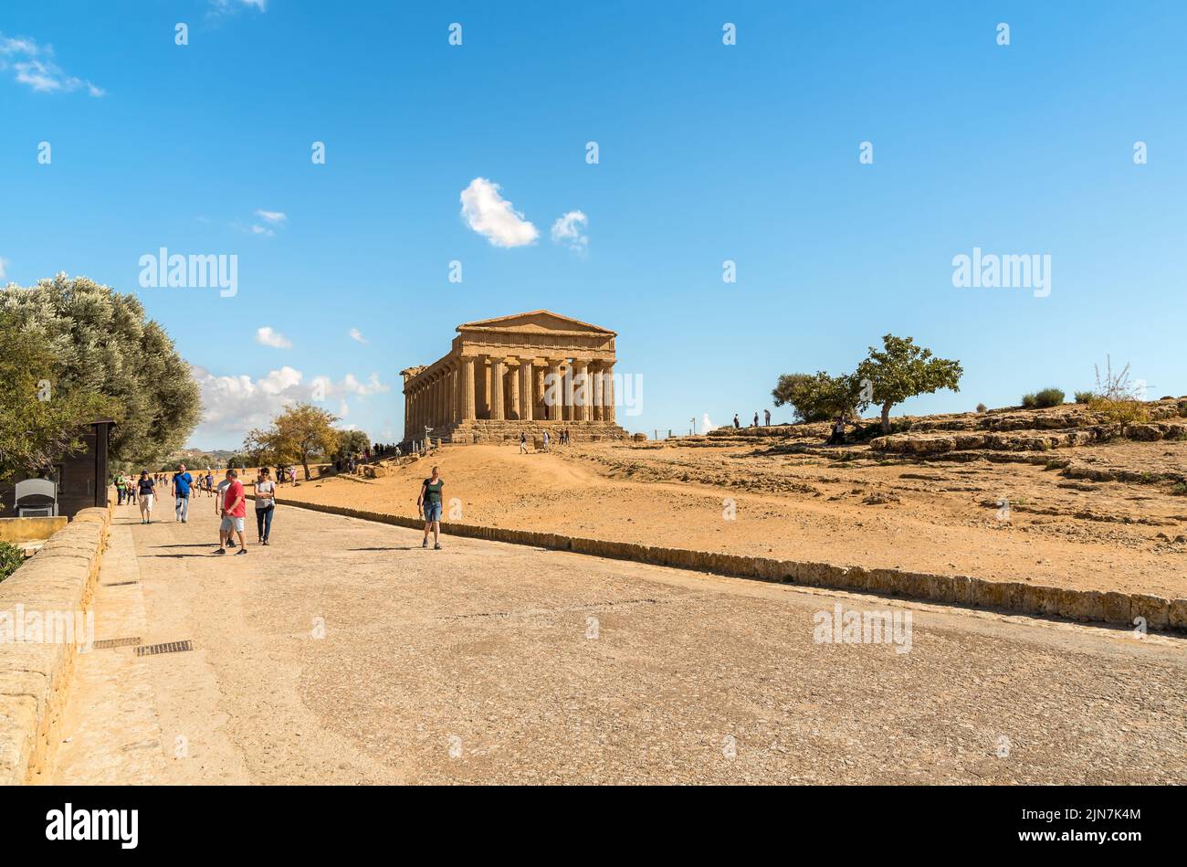 Agrigento, Sicily, Italy - October 9, 2017: Tourists visiting the ...