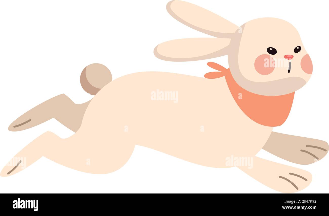 cute rabbit running Stock Vector Image & Art - Alamy