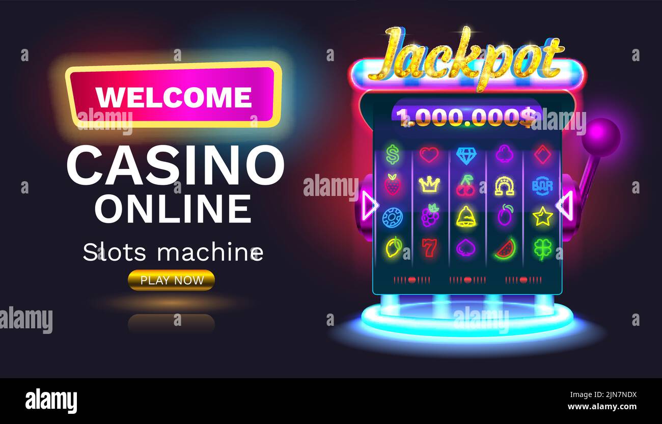 Casino slots machine winner, fortune of luck, 777 win banner. Vector ...