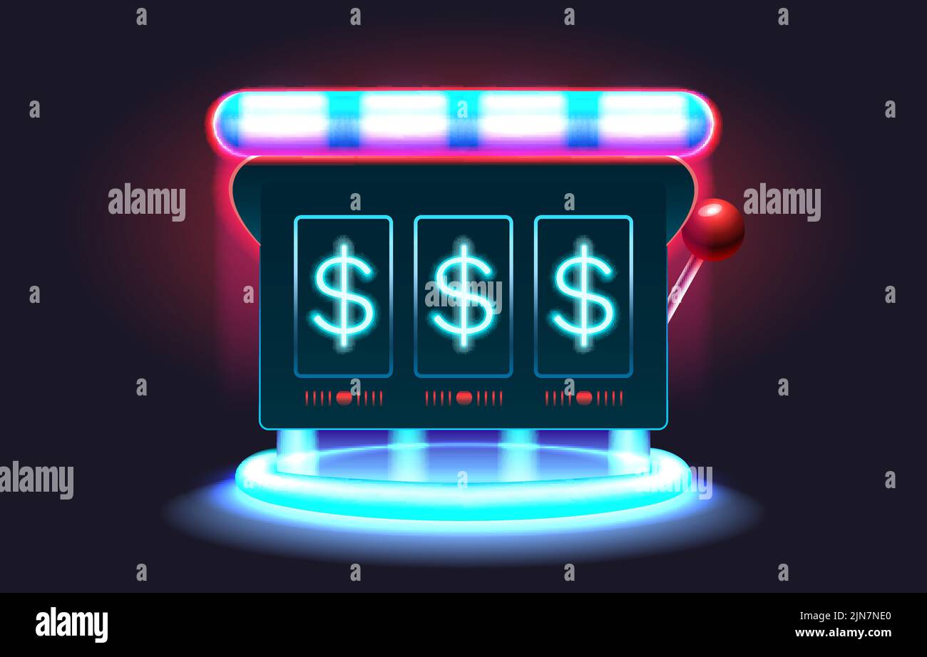 Casino slots machine winner, fortune of luck, 777 win banner. Vector ...