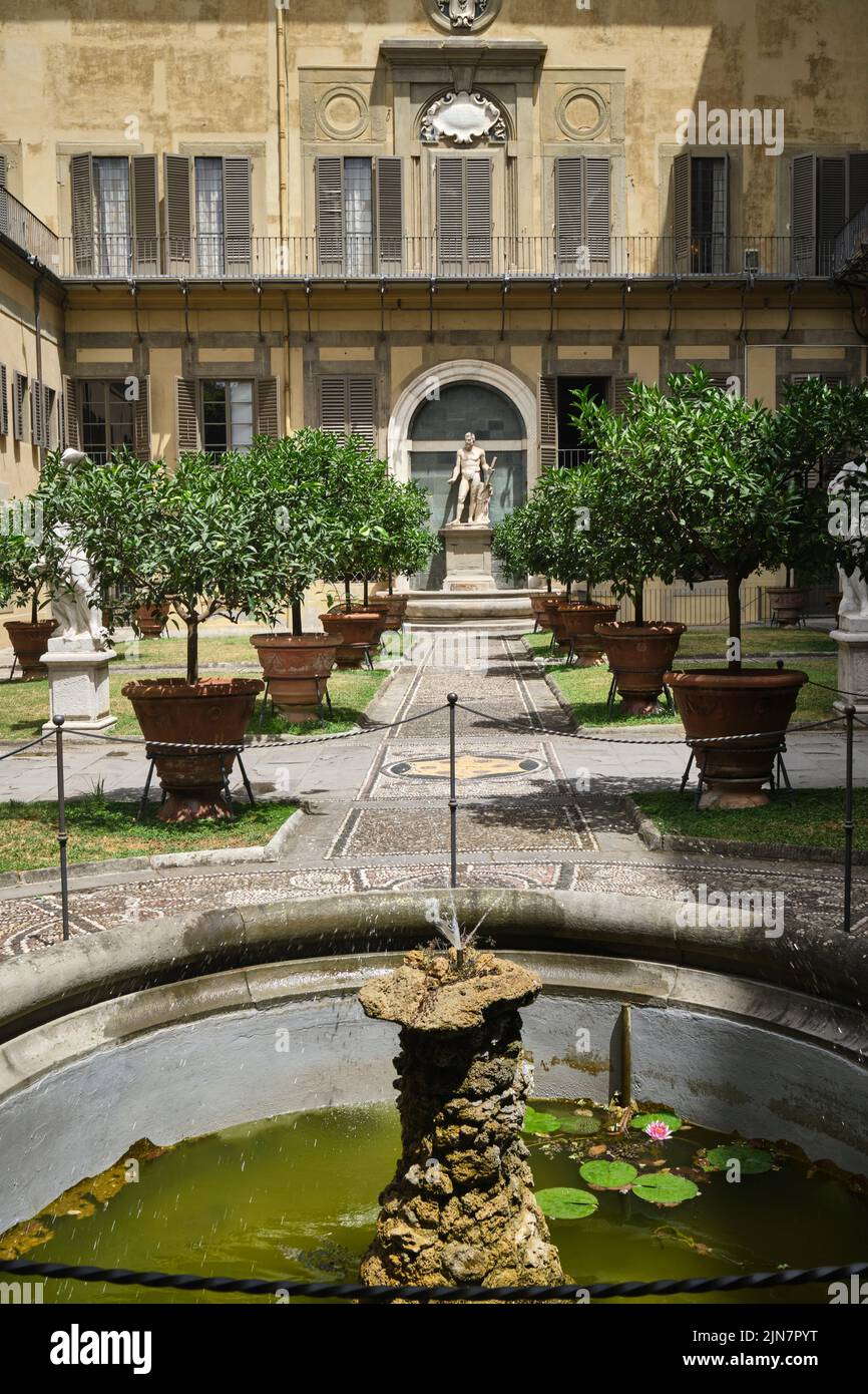 The Garden at the Riccardi Medici Palace Florence Italy Stock Photo - Alamy