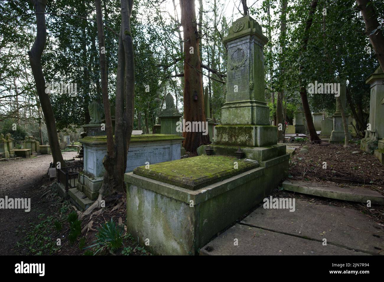 Highgate cemetery - London Stock Photo - Alamy