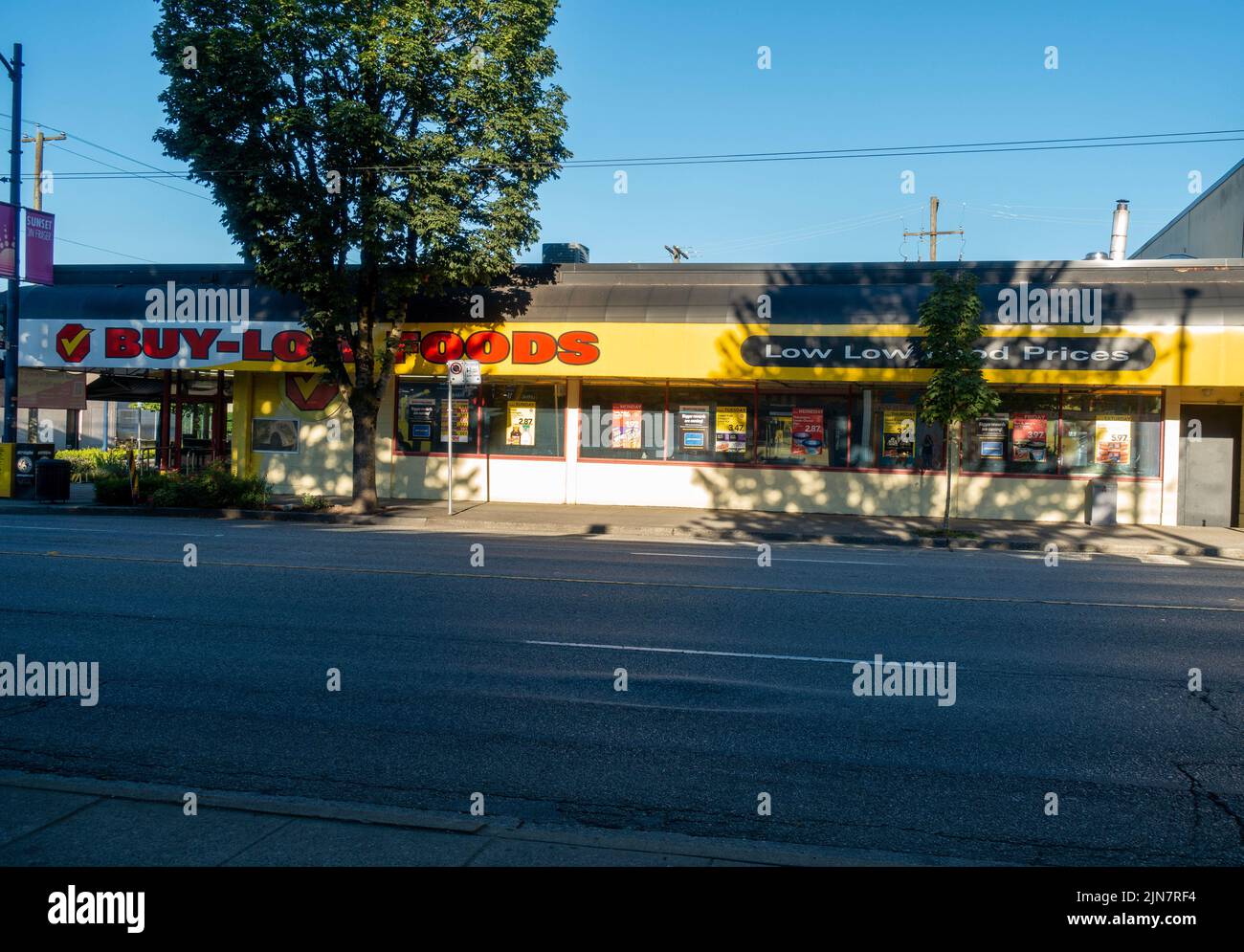 Buy-Low Foods Grocery Store in Vancouver Stock Photo - Alamy