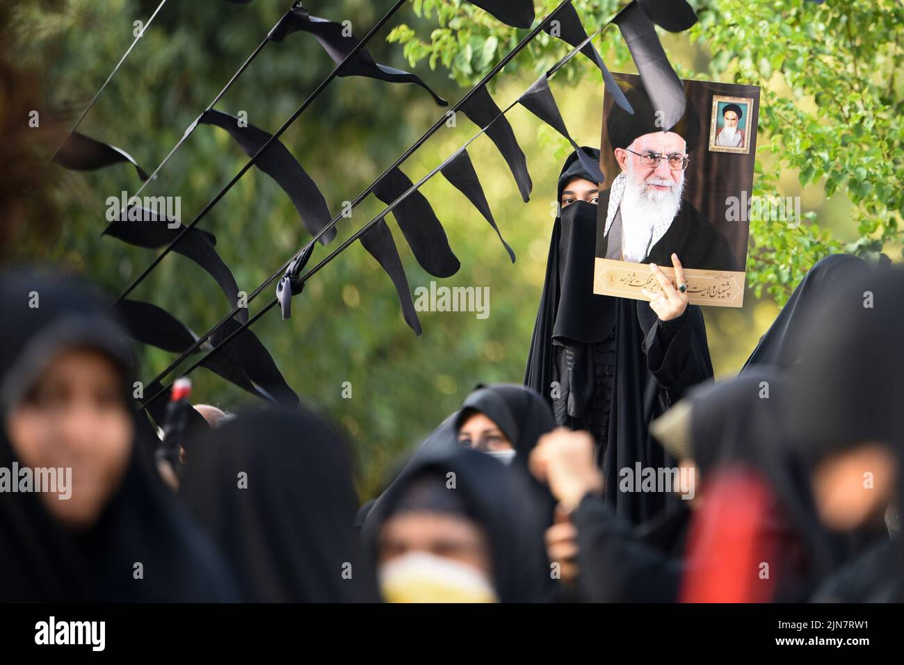 Portraits of irans supreme leader ayatollah ali khamenei hi-res stock ...