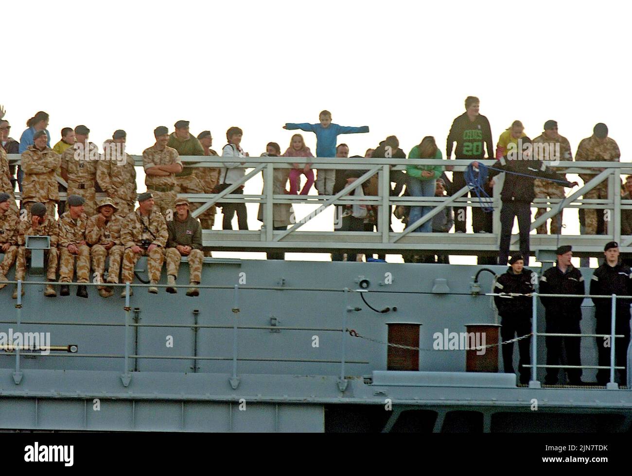 HMS ALBION SAILS INTO PORTSMOUTH CARRYING SOLDIERS FROM AFGHANISTAN AND ...