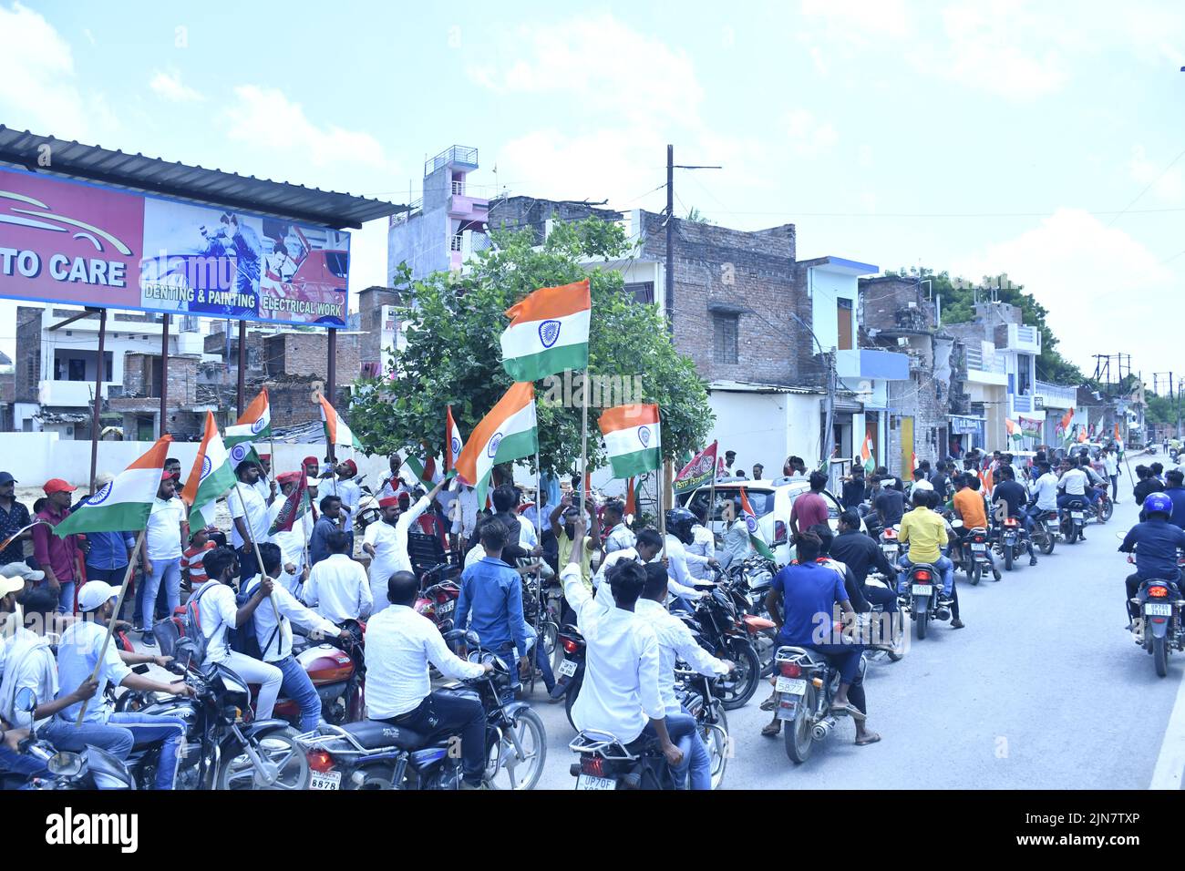India. 09th Aug, 2022. On the occasion of Kranti Diwas, Samajwadi Party ...