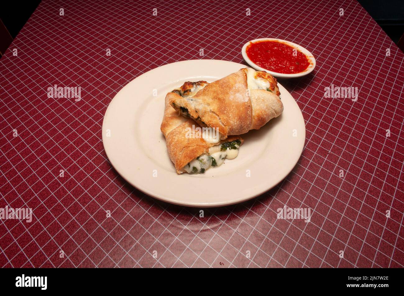 Delicious traditional Italian dish known as the spinach roll Stock ...