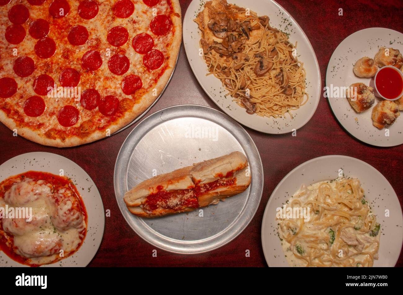 Delicious authentic and traditional tasty Italian foods Stock Photo - Alamy