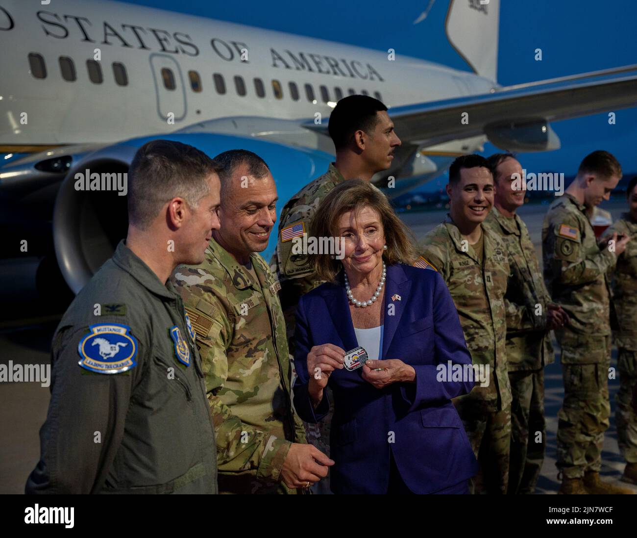 Nancy Pelosi, Speaker of the U.S. House of Representatives, Col. Joshua ...