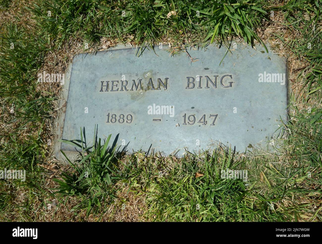 Los Angeles, California, USA 5th August 2022 Actor Herman Bing's Grave ...