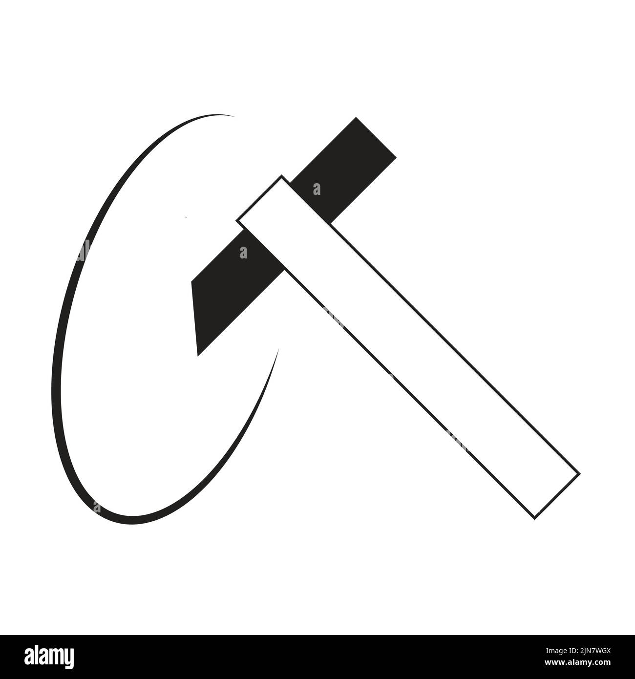 Hammer sign symbol motion icon - vector illustration Stock Vector Image ...