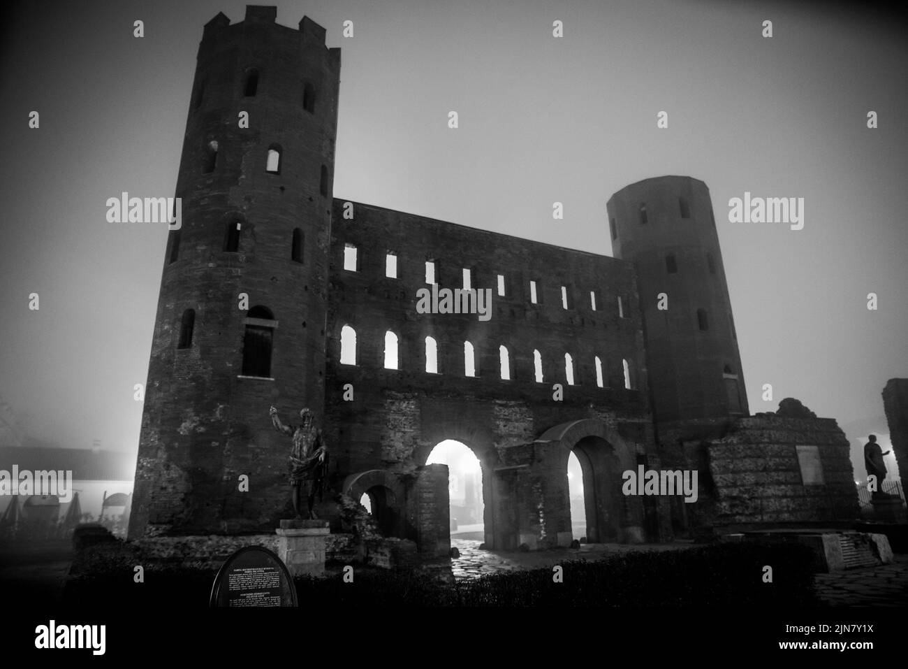 Ancient roman castrum Black and White Stock Photos & Images - Alamy