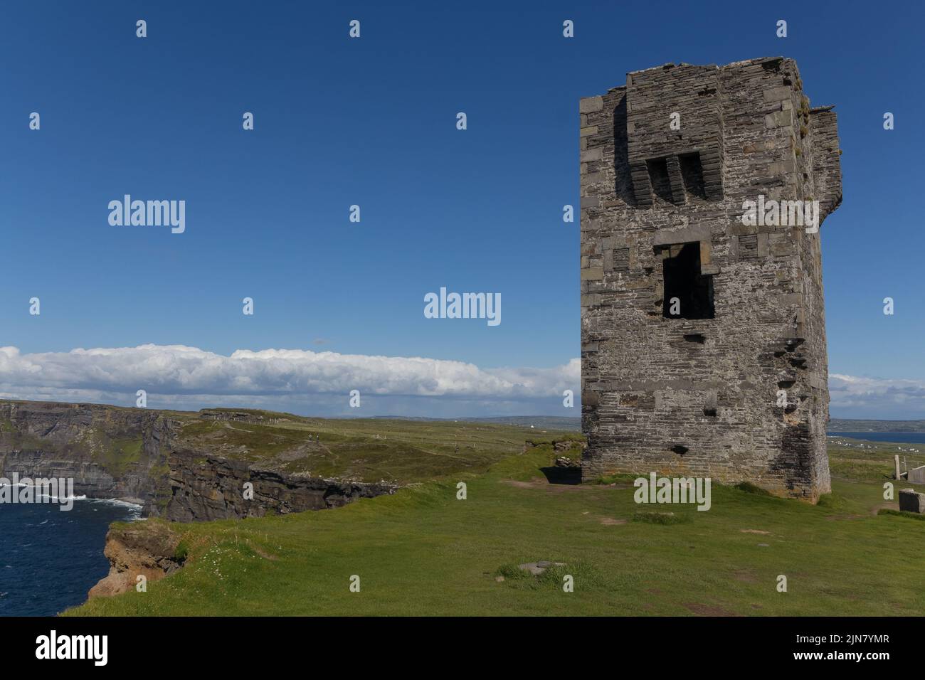 the Moher Tower on Hag's Head in Cliffs of Moher in County Clare ...