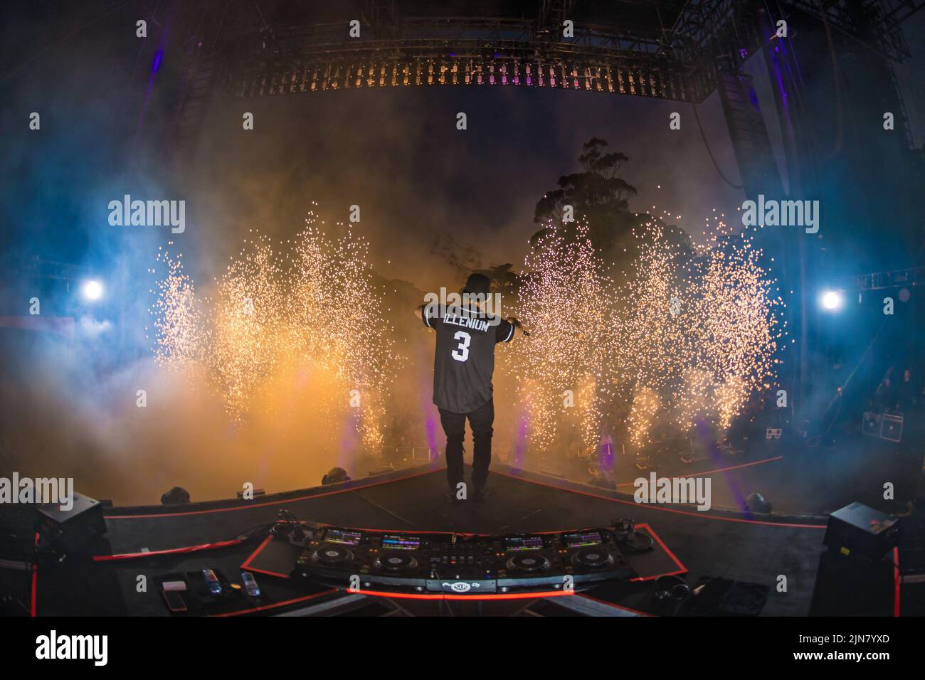 San Francisco, USA. 09th Aug, 2022. Illenium performs at the Twin Peaks ...