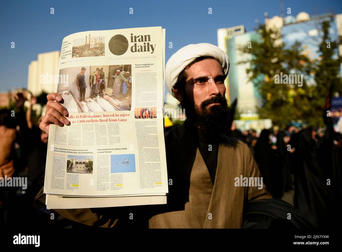 Newspaper iran protest hi-res stock photography and images - Alamy