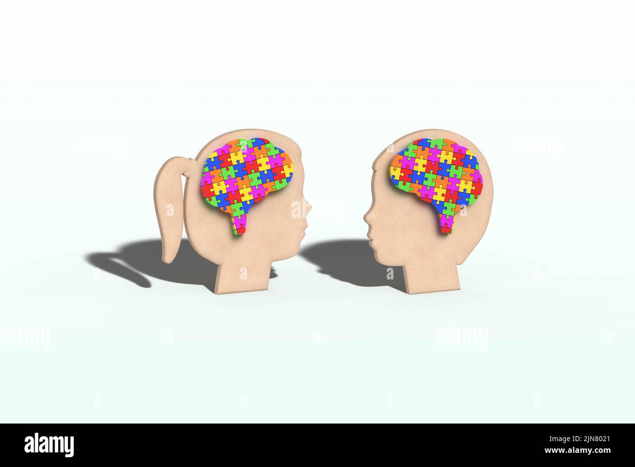 Mental health awareness brain jigsaw hi-res stock photography and ...