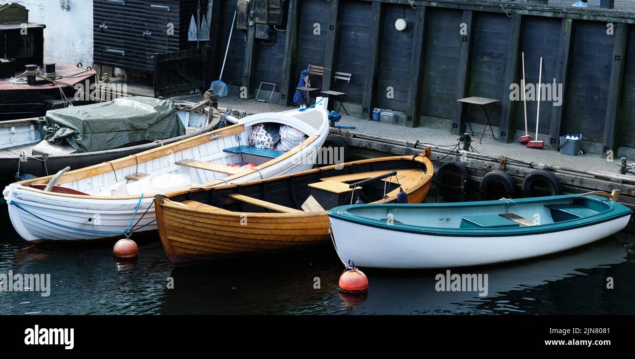 Waking around Copenhagen harbour Denmark we spied these authentic ...