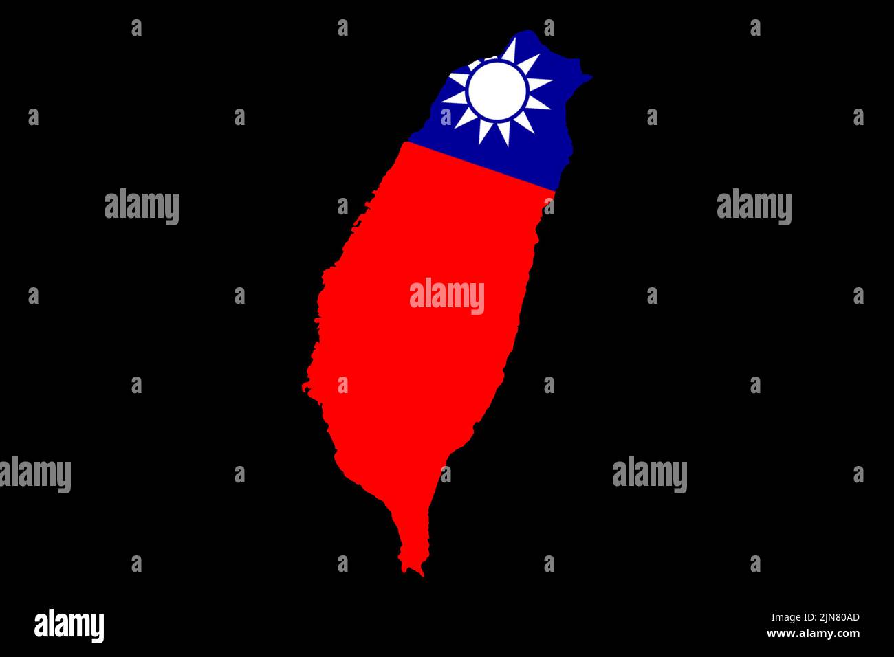 Taiwan map flag hi-res stock photography and images - Alamy