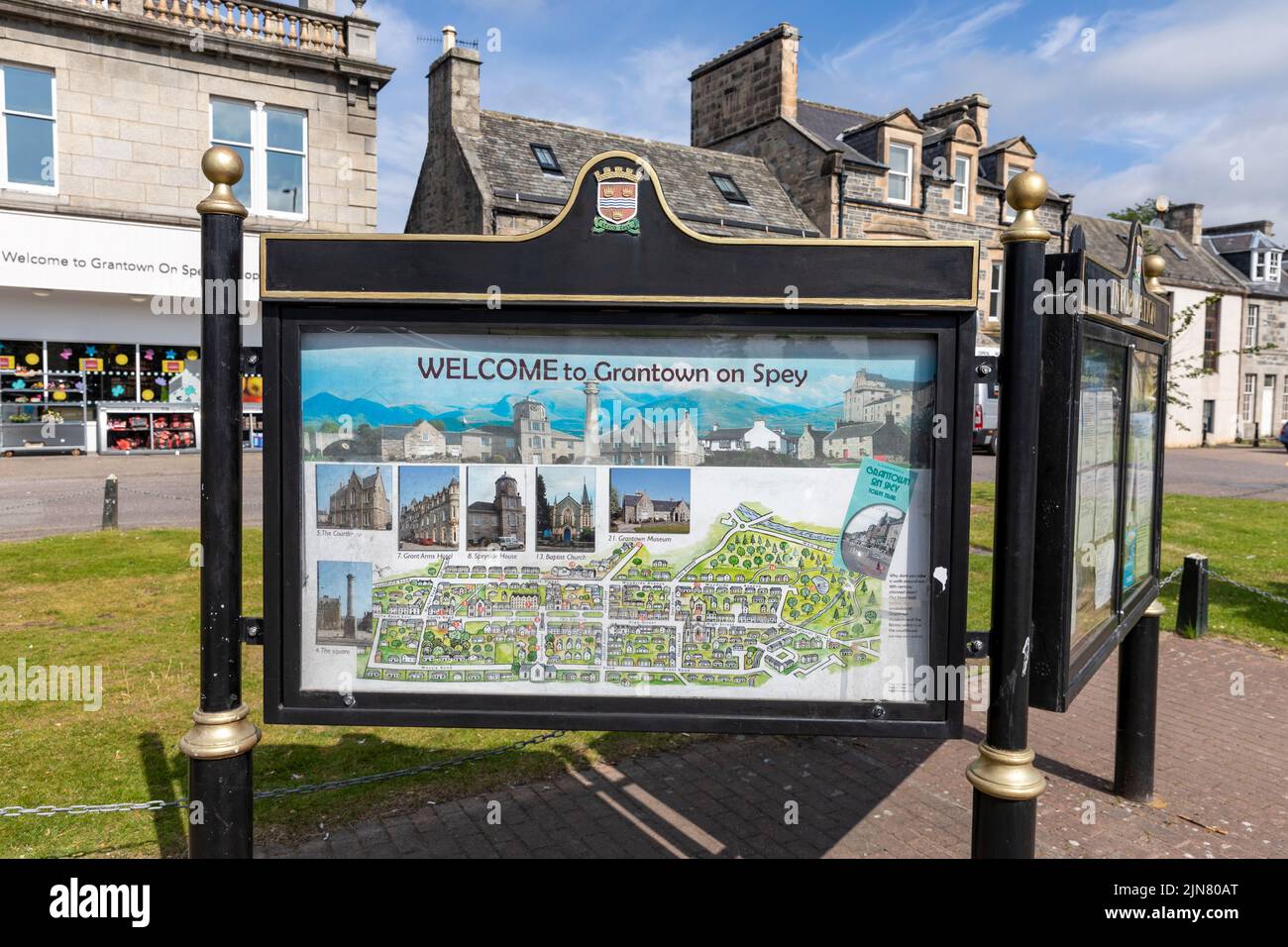 Grantown on spey map hi-res stock photography and images - Alamy