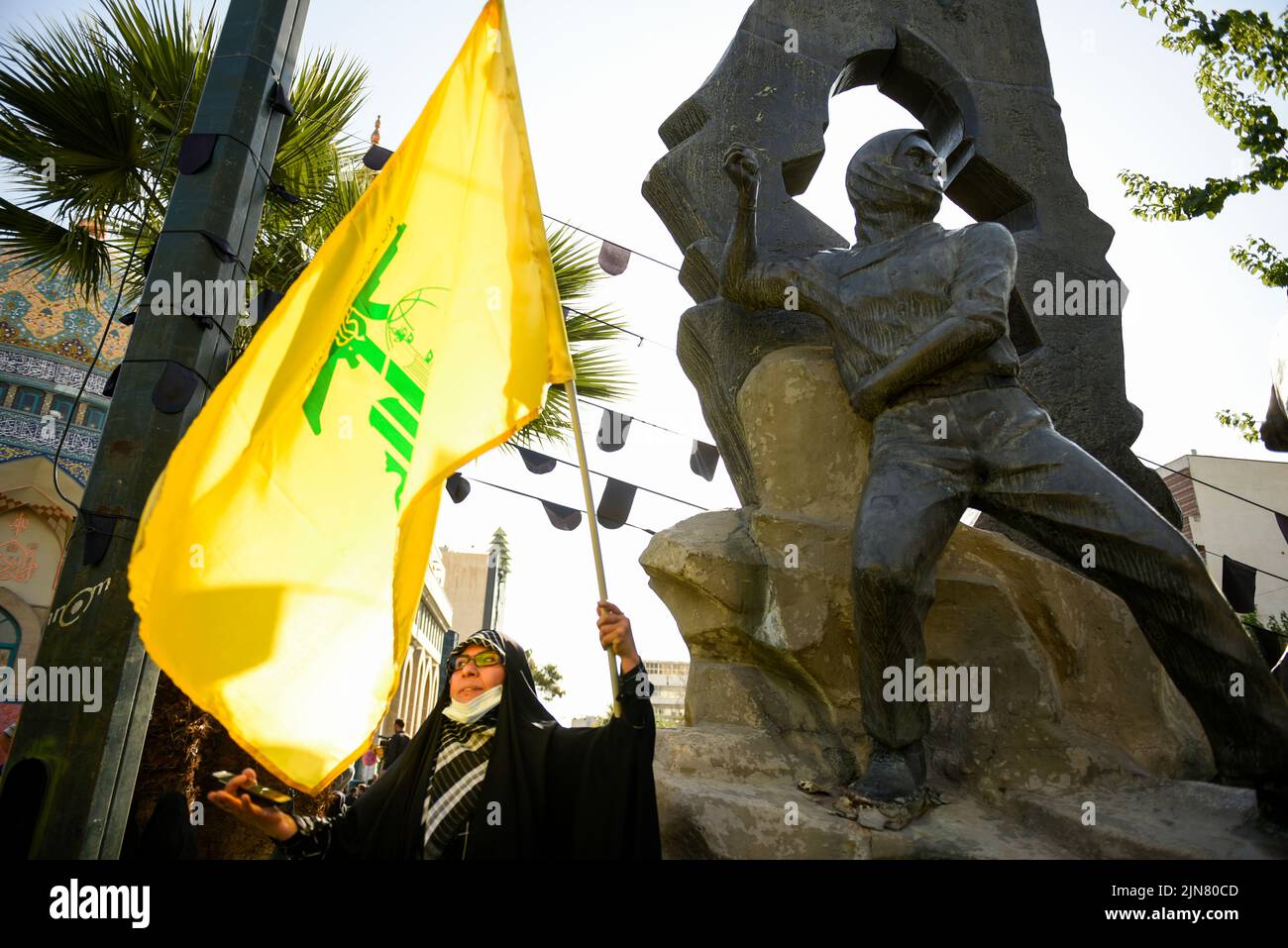 Iran israel hezbollah flag hi-res stock photography and images - Alamy