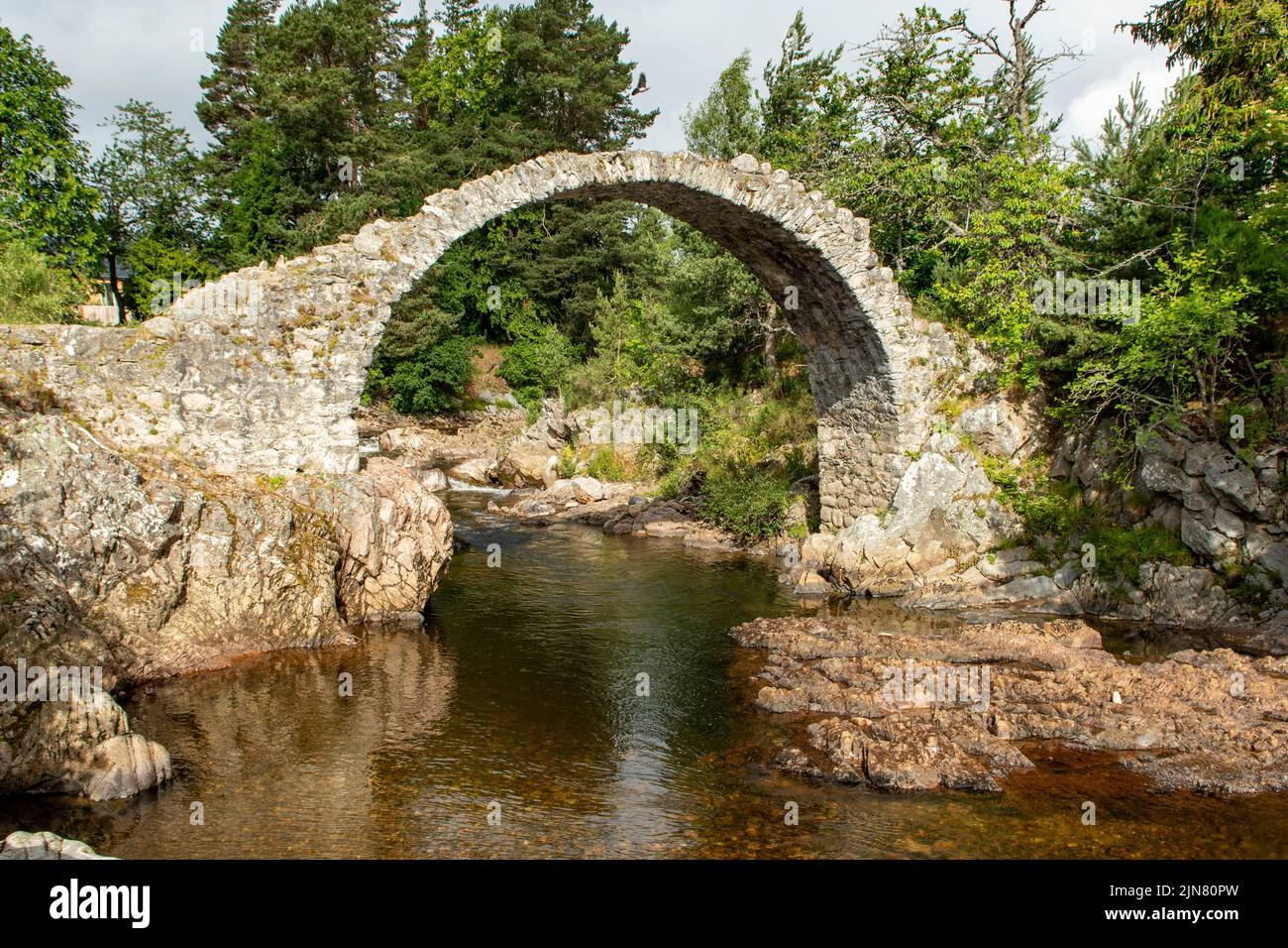 Old Pack Horse Bridge, Carrbridge, Highland, Scotland Stock Photo - Alamy