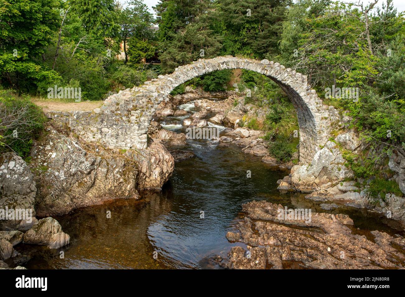 Old Pack Horse Bridge, Carrbridge, Highland, Scotland Stock Photo - Alamy