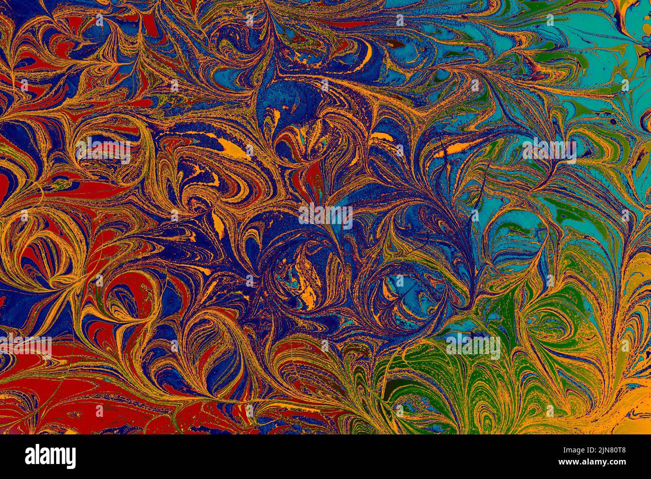 Ebru marbling handmade art, traditional Ebru technique. abstract ...