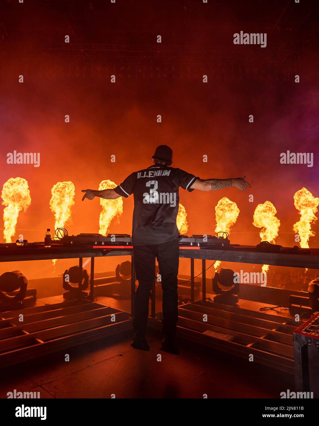 Illenium performs at the Twin Peaks Stage during the Outside Lands 2022 ...