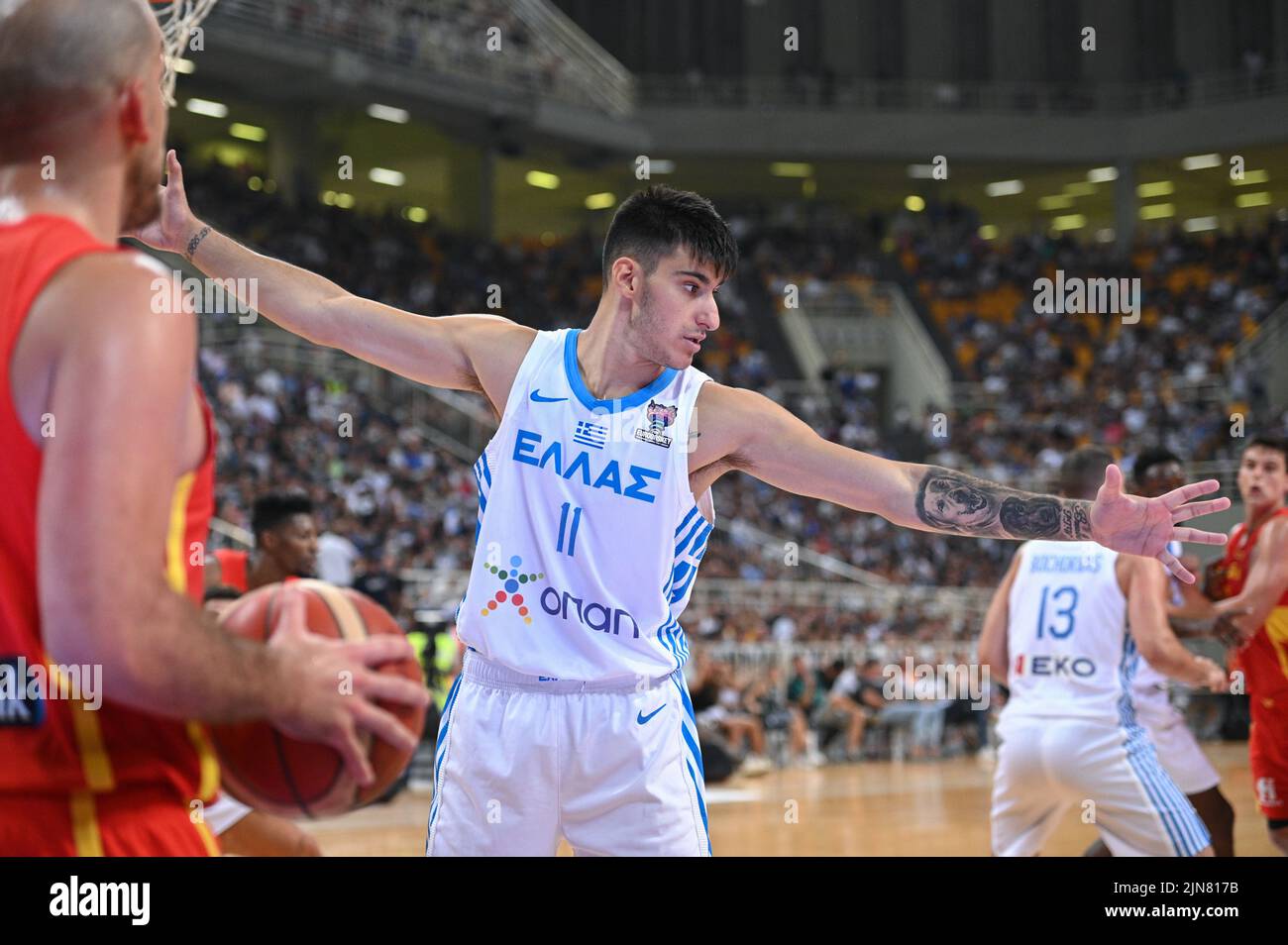 Athens, Lombardy, Greece. 9th Aug, 2022. PANAGIOTIS KALAITZAKIS #11 of ...