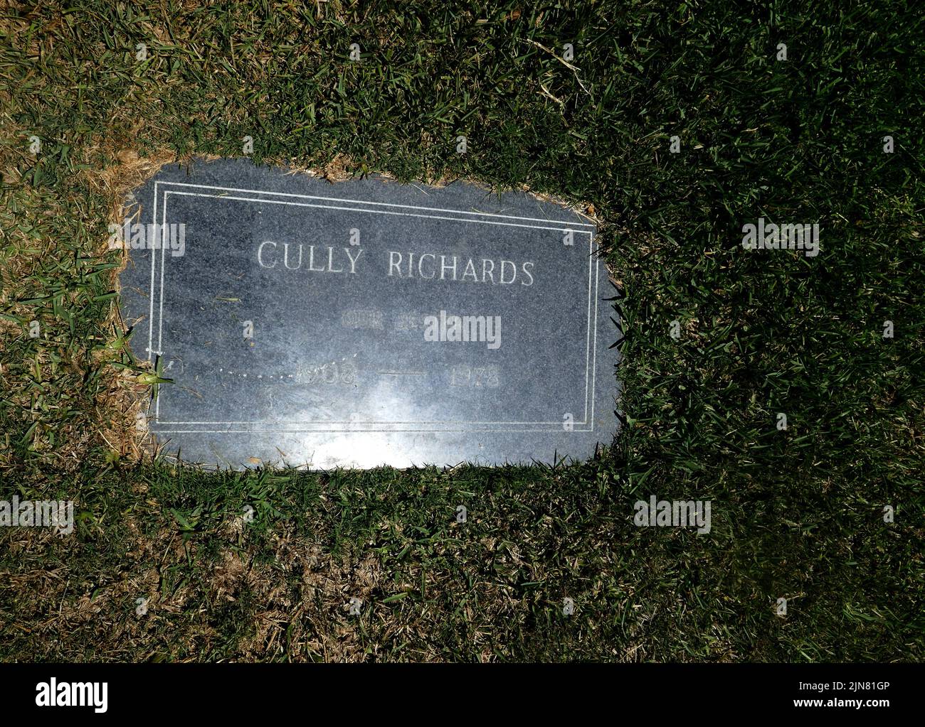 Los Angeles, California, USA 5th August 2022 Cully Richards Grave at ...