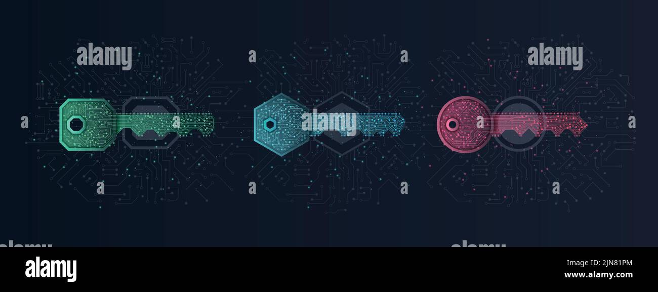 Colorful private keys Stock Vector Image & Art - Alamy