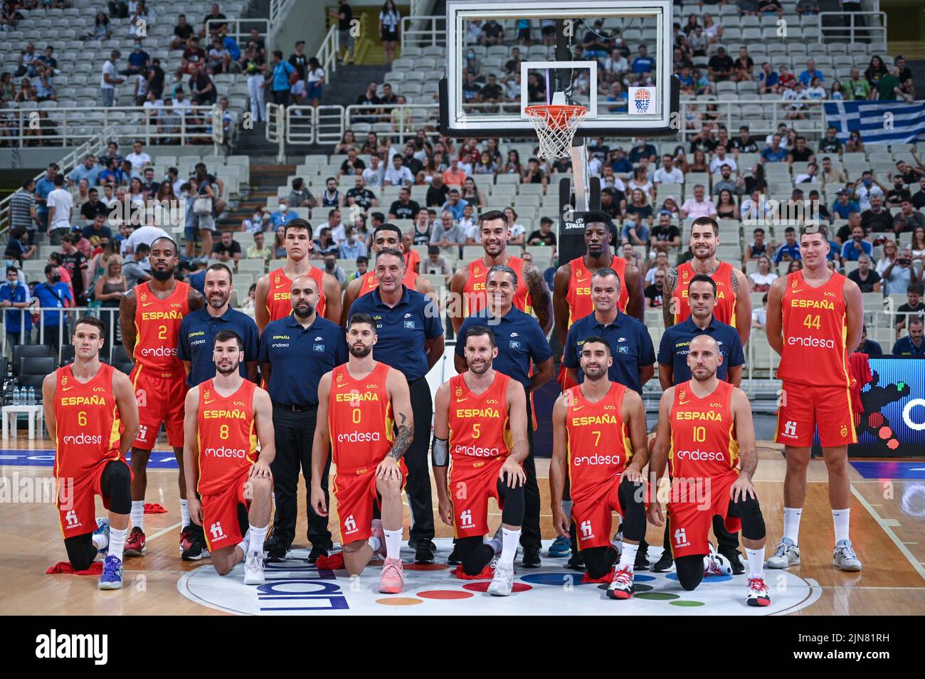Athens, Lombardy, Greece. 9th Aug, 2022. Spanish National Basketball ...