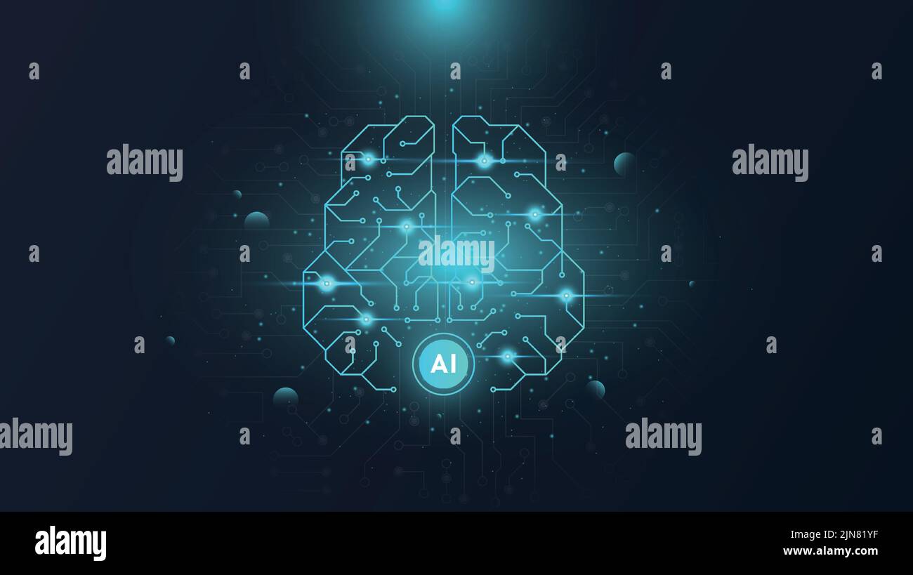 Digital brain graphics Stock Vector Image & Art - Alamy