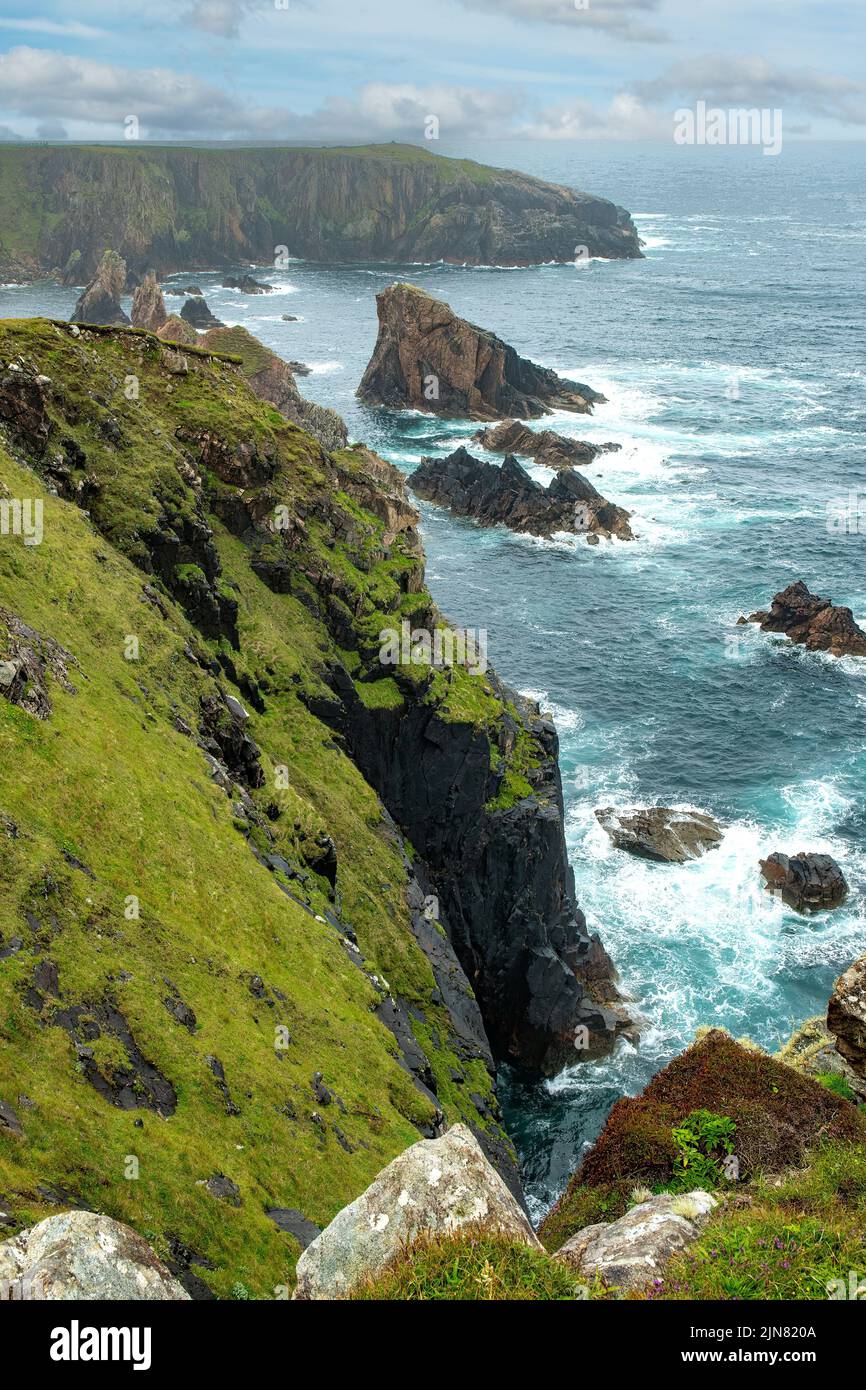 Sea Stacks, Mangersta, Isle of Lewis, Outer Hebrides, Scotland Stock ...