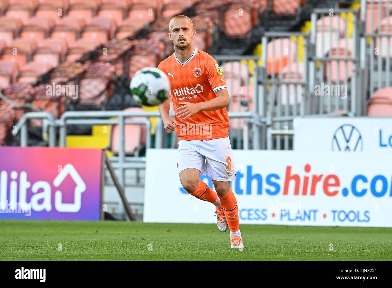 Lewis Fiorini #8 of Blackpool in action during the game Stock Photo - Alamy