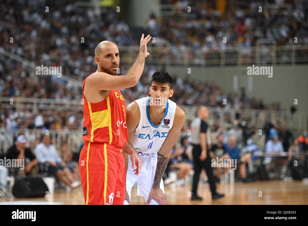 Athens, Lombardy, Greece. 9th Aug, 2022. PANAGIOTIS KALAITZAKIS #11 of ...