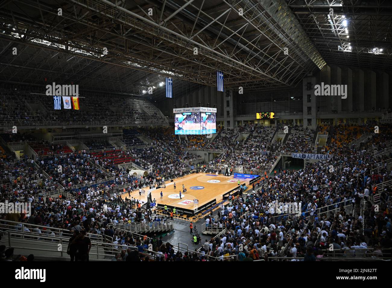 Athens, Lombardy, Greece. 9th Aug, 2022. OAKA Stadium during the ...