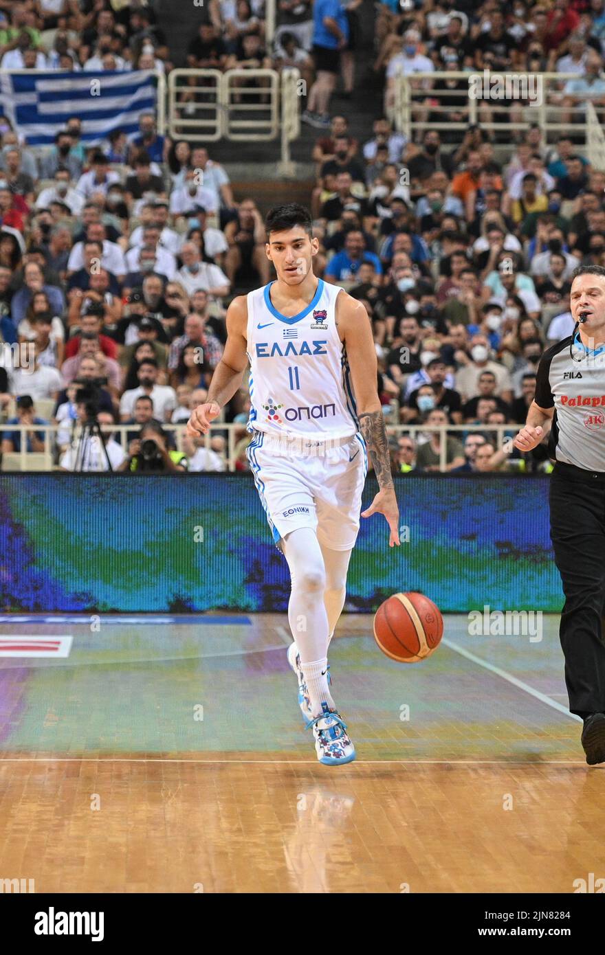 Athens, Lombardy, Greece. 9th Aug, 2022. PANAGIOTIS KALAITZAKIS #11 of ...