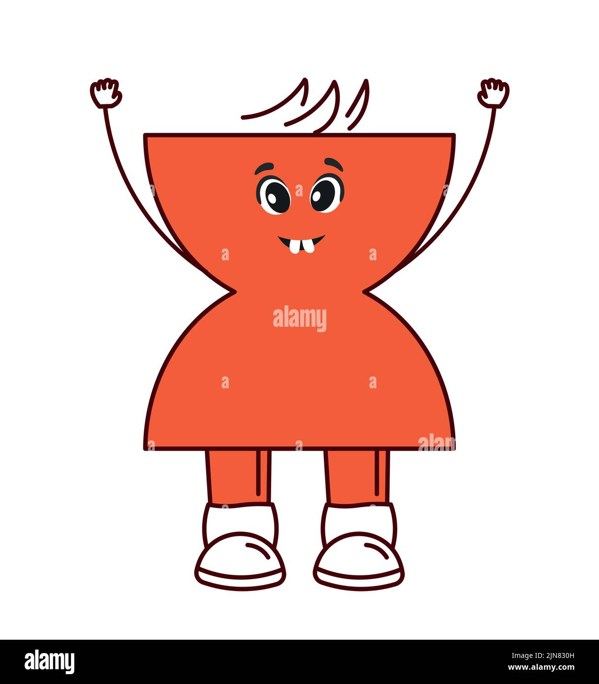 Funny red polygon Stock Vector Image & Art - Alamy