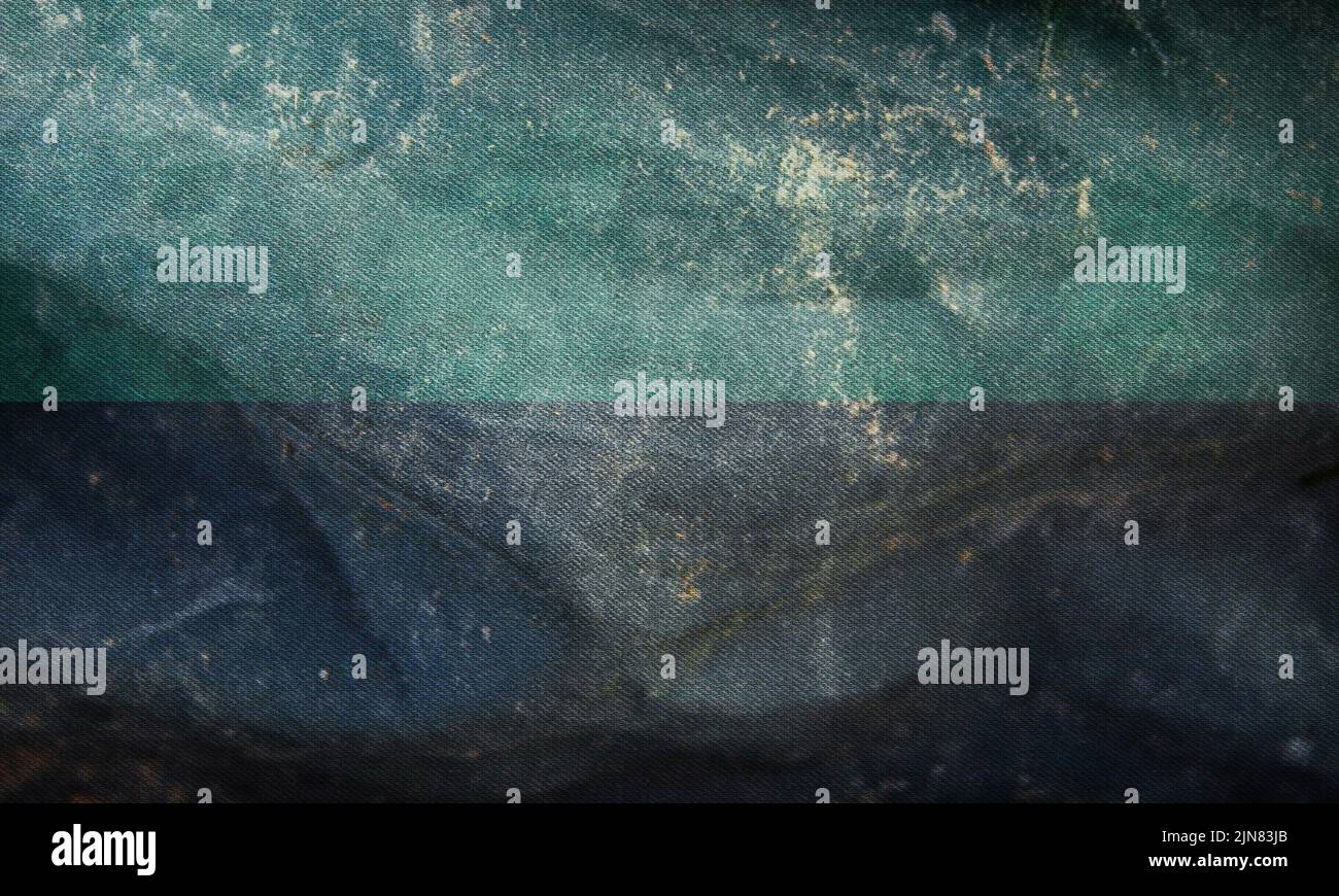 Top view of flag Texel, Netherlands. retro flag with grunge texture ...