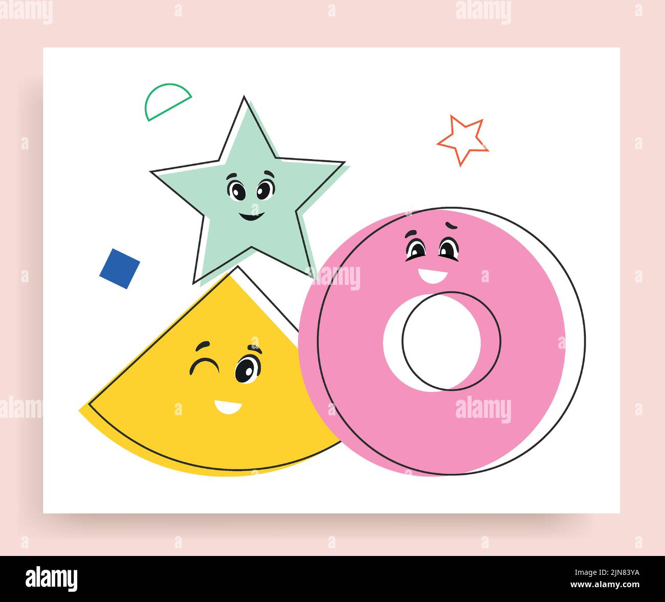 Funny geometric shapes Stock Vector Image & Art - Alamy