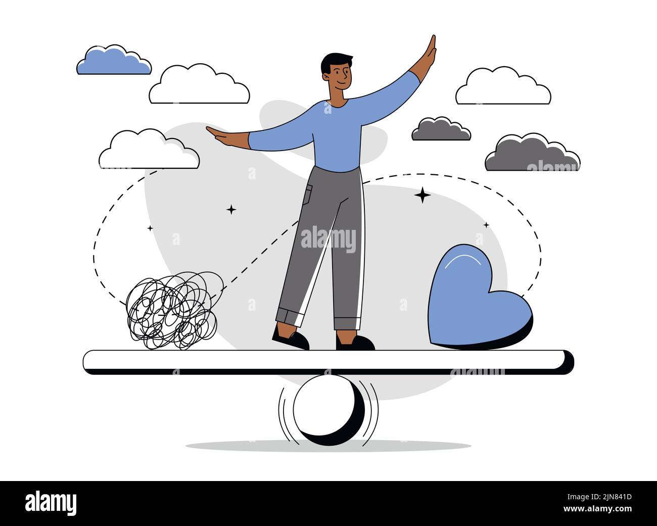 Problem balancing Stock Vector Images - Alamy