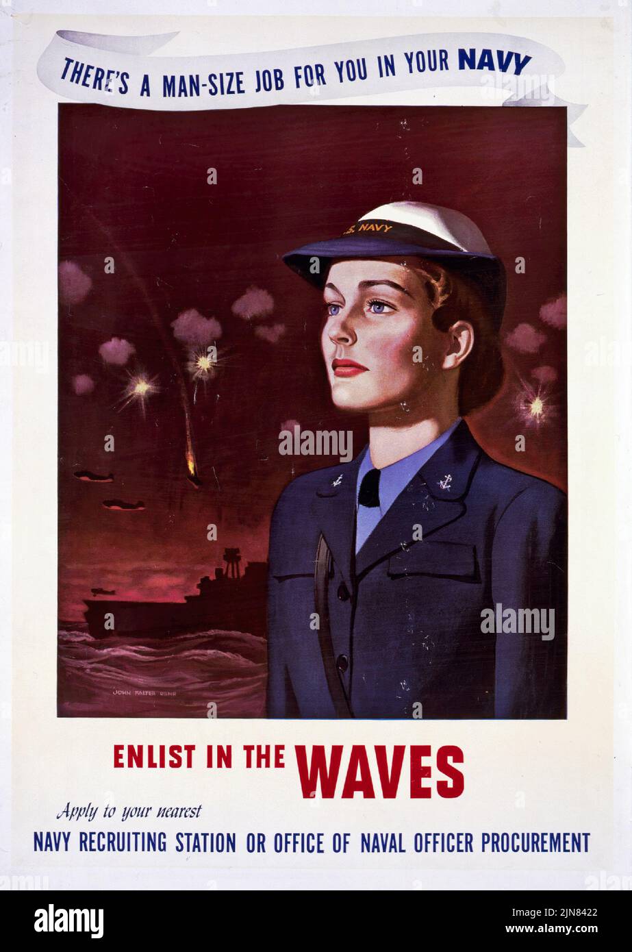 Ww2 us navy poster hi-res stock photography and images - Alamy
