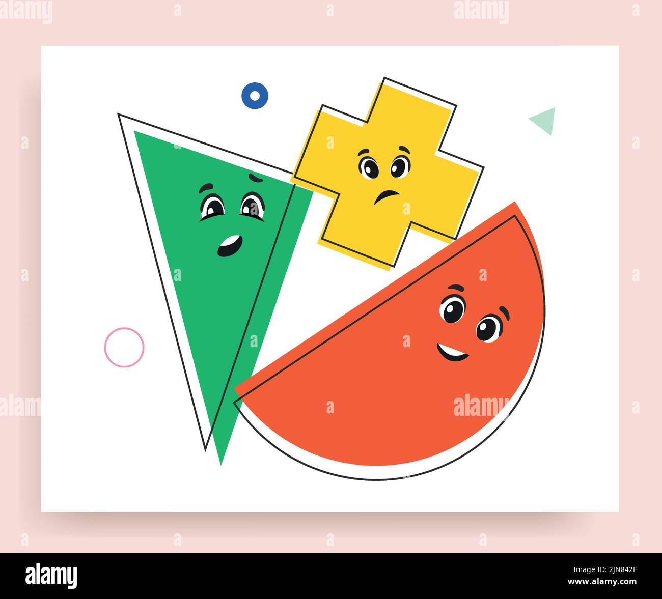 Funny geometric shapes Stock Vector Image & Art - Alamy