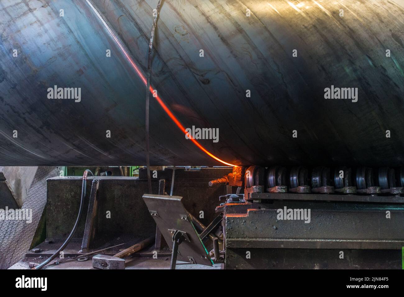 Pipe manufacturing plant Stock Photo - Alamy